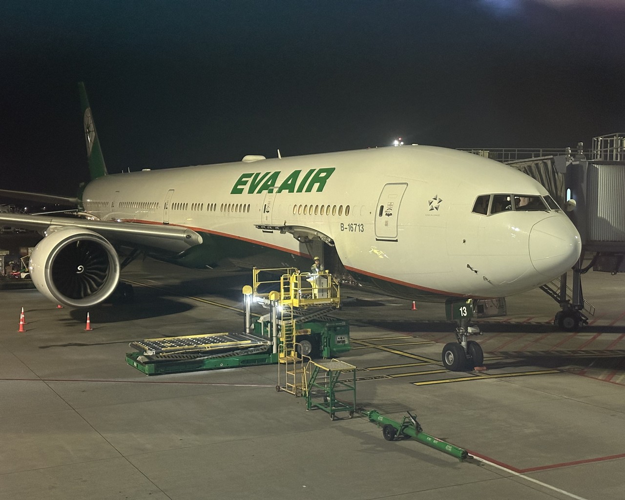 Review of EVA Air flight from Taipei to San Francisco in Business